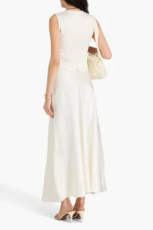 Zimmermann Flared Shantung Maxi Skirt