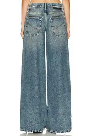 Stella McCartney Laced Denim Wide Leg Jeans