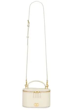 Valentino Garavani Vlogo Signature Vanity Case Bag - Light Ivory