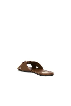 Saint Laurent Franciane Slide - Macadamia