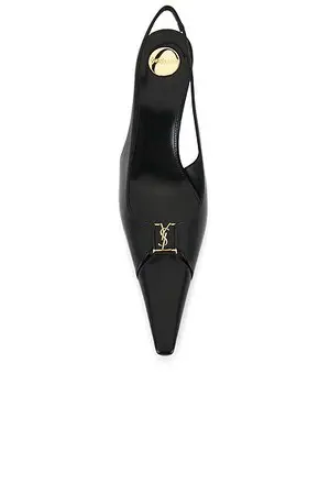 Saint Laurent Babylone Slingback Pump - Nero