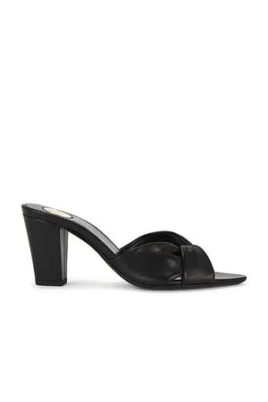 Saint Laurent Franciane Mule Sandal - Nero