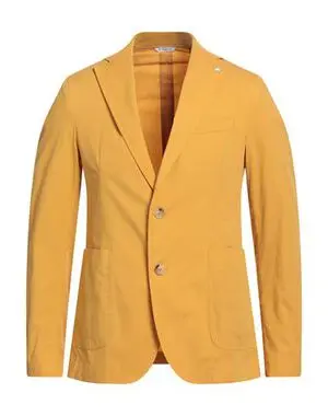 MANUEL RITZ Blazer Marigold Size Cotton, Elastane - Yellow