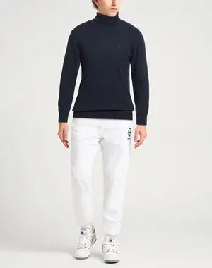 BERNA Wool, Viscose, Polyamide And Cashmere Turtleneck - Blue