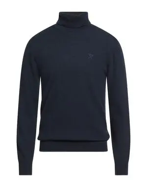 BERNA Wool, Viscose, Polyamide And Cashmere Turtleneck - Blue