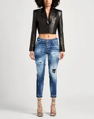 Dsquared2 Distressed Tie-dyed Skinny Jeans - Blue