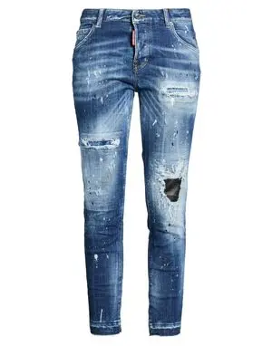 Dsquared2 Distressed Tie-dyed Skinny Jeans - Blue