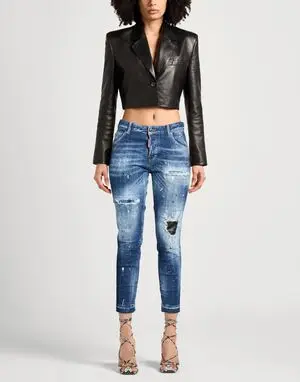 Dsquared2 Distressed Tie-dyed Skinny Jeans - Blue