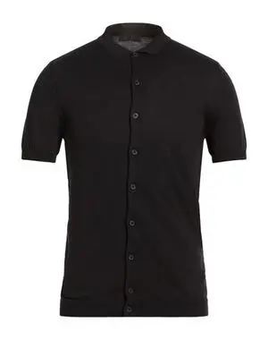 OUT/FIT Cotton Knit Cardigan - Black