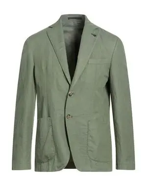 PAOLONI Blazer Military Size Cotton, Linen - Green