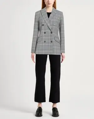 SEMICOUTURE Double-breasted Blazer In Glen Plaid