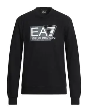 EA7 Sweatshirt In Cotton And Elastane - Black