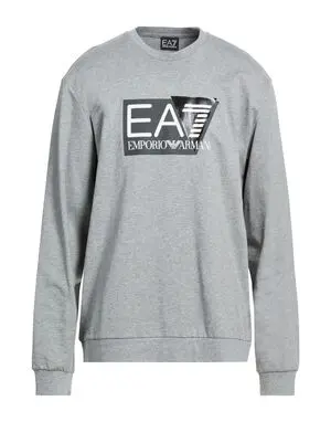 EA7 Cotton-elastane Sweatshirt - Grey