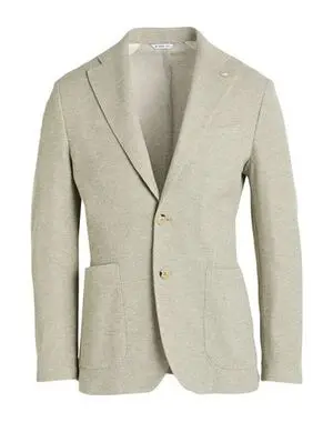 MANUEL RITZ Blazer Size Polyester, Cotton - Sage Green
