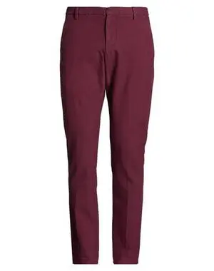 DONDUP Pants Burgundy Size Cotton, Elastane - Red