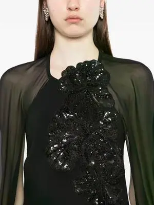 Elie Saab Sequin-embellished Maxi Gown