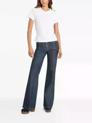 Cinq À Sept Button Embellished T-shirt - White