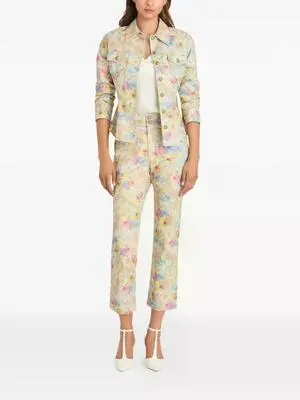 Cinq À Sept Canyon Ikat Bouquet Denim Jacket