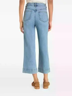 Cinq À Sept Joey Cropped Wide-leg Jeans