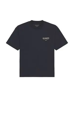 ALLSAINTS Underground Crew Tee In Blue