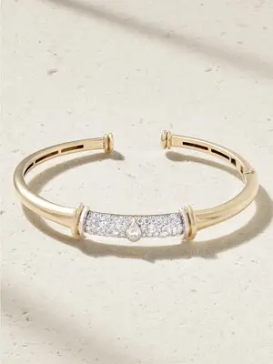 L’ATELIER NAWBAR Warrior Diamond Bangle - Gold