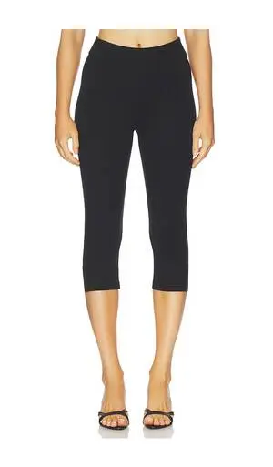 Amanda Uprichard Nico Capri Pants - Black