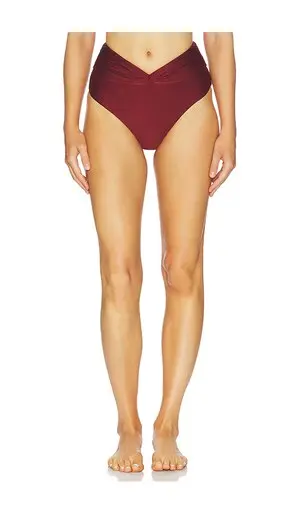 SHANI SHEMER Claire Bikini Bottom - Burgundy