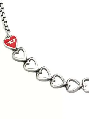 DIESEL® Heart-charm Chain Necklace