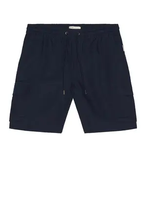 Onia Air Linen Pull-on Cargo Short - Deep Navy