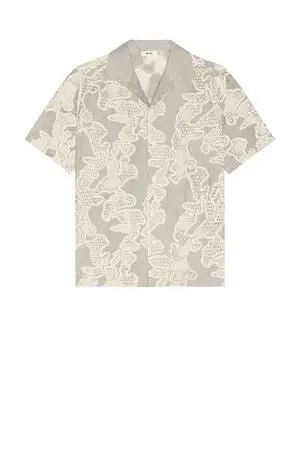 Nn07 Short Sleeve Crochet Shirt