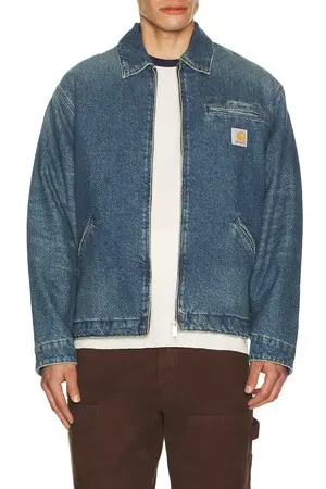 Carhartt Work In Progress Og Detroit Jacket - Blue Grind Wash