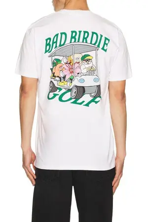 BAD BIRDIE Squad To The Masters Tee In White