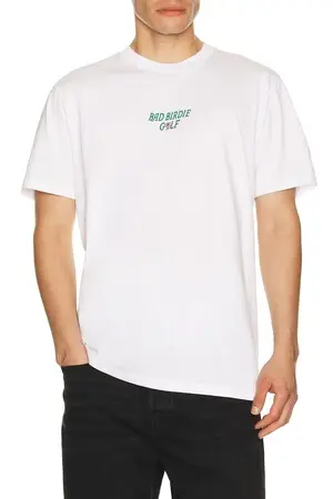BAD BIRDIE Squad To The Masters Tee In White
