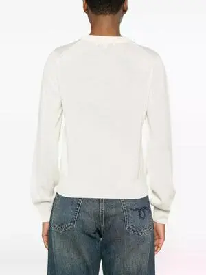 Maison Kitsuné Fox Embroidered Sweater - Neutrals