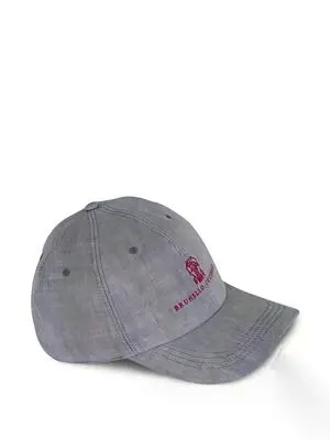 Brunello Cucinelli Linen Baseball Cap - Grey