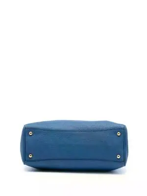 Prada Vitello Daino Zip Top Satchel 2021-2026 - Blue