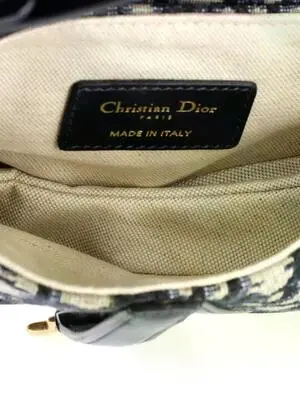Dior Saddle Handbag Oblique Canvas Mini Shoulder Bag - Blue