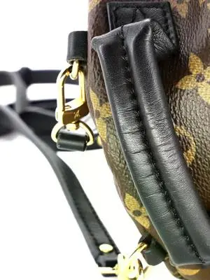 LOUIS VUITTON Palm Springs Monogram Canvas Mini Backpack - Black