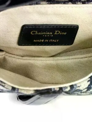 Dior Saddle Handbag Oblique Canvas Mini - Blue