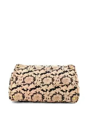 Prada Canapa Printed Canvas Large Tote Bag
