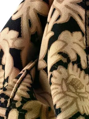 Prada Canapa Printed Canvas Large Tote Bag