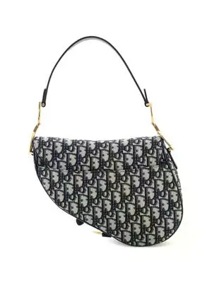 Dior Saddle Handbag Oblique Canvas Medium Shoulder Bag - Blue