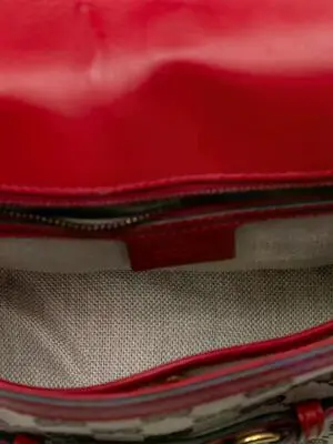 Gucci Medium Gg Canvas Lady Web Crossbody Bag