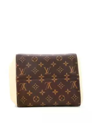 LOUIS VUITTON Fold Tote Monogram Canvas Pm Satchel - Brown