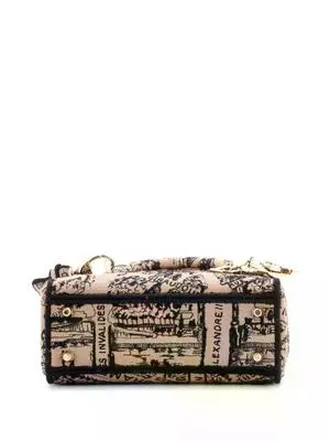 Dior Lady D-lite Embroidered Canvas Mini Satchel