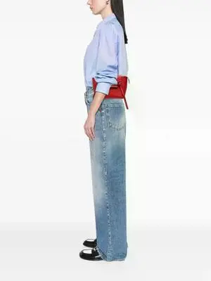 Celine 2016 Micro Grained Calfskin Belt Bag - Red