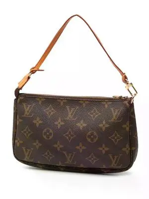 LOUIS VUITTON 1998 Monogram Pochette Accessoires - Brown