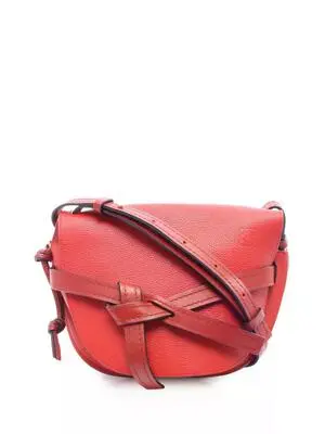 Loewe 2010-2026 Small Calfskin Gate Crossbody Bag - Red