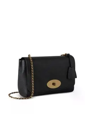 Mulberry Glossy Chain Crossbody Bag - Black