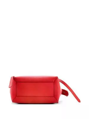 Celine Belt Bag Textured Leather Micro Satchel - Red